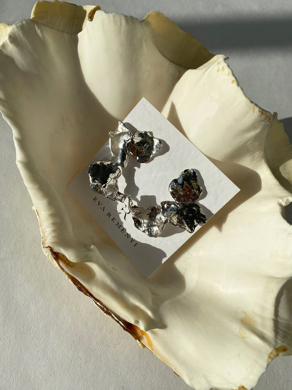 Talisman Flow Earrings Silver - EVA REMENYI
